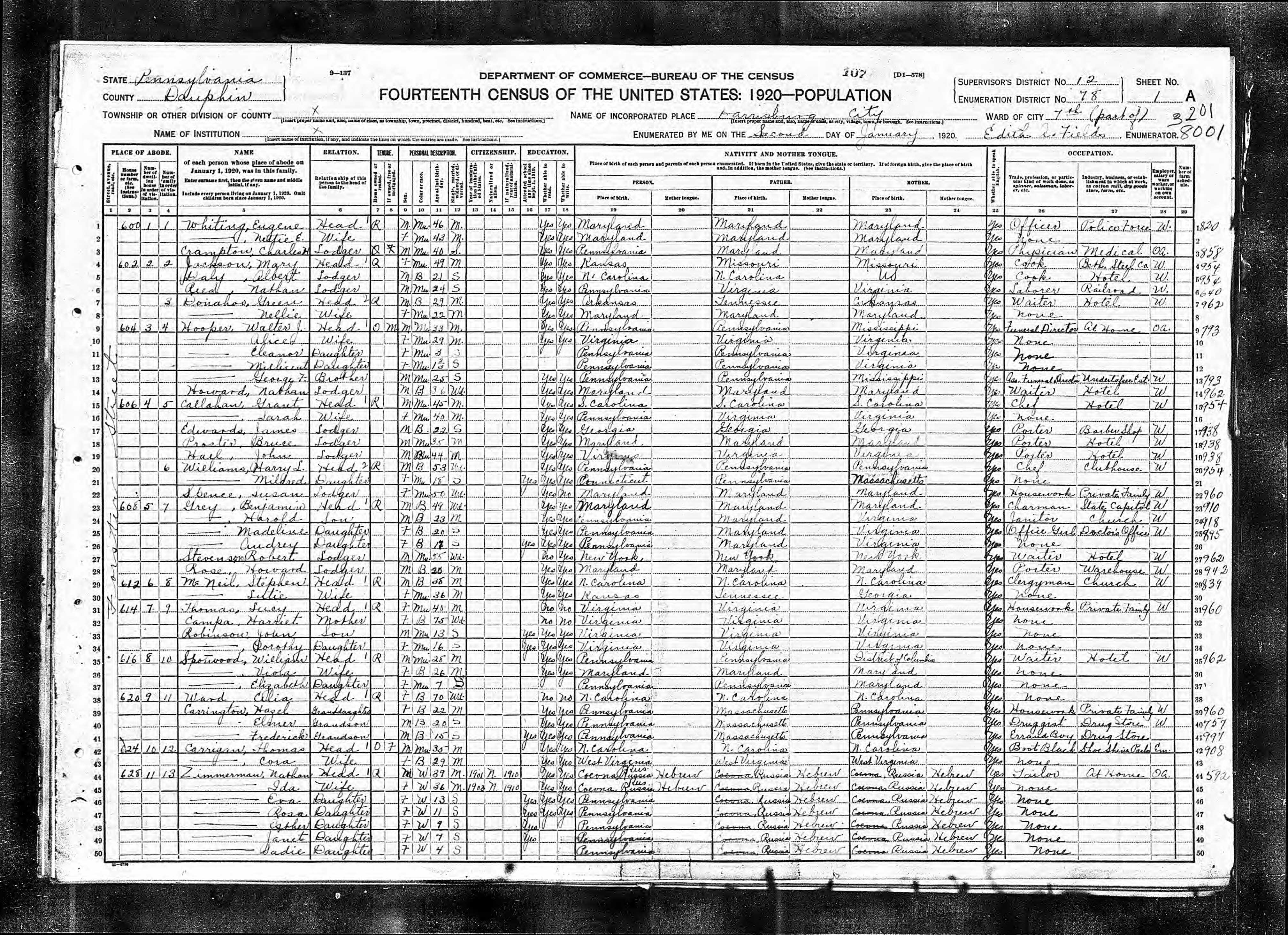 Walter J. Hooper – Digital Harrisburg