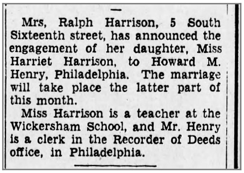 Harriet Harrison Henry – Digital Harrisburg
